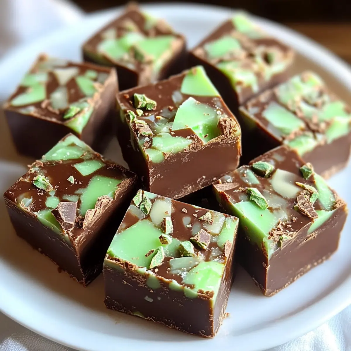 Irresistibly Creamy Mint Chocolate Fudge in Just 10 Minutes