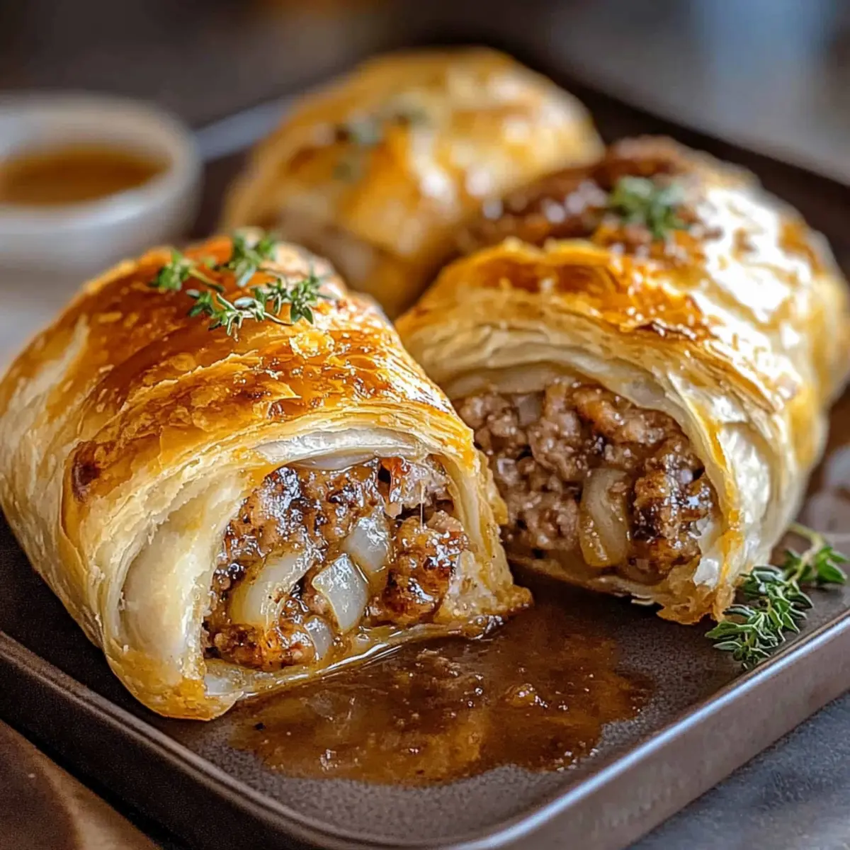 Irresistible Savory French Onion Sausage Rolls: A Comfort Snack