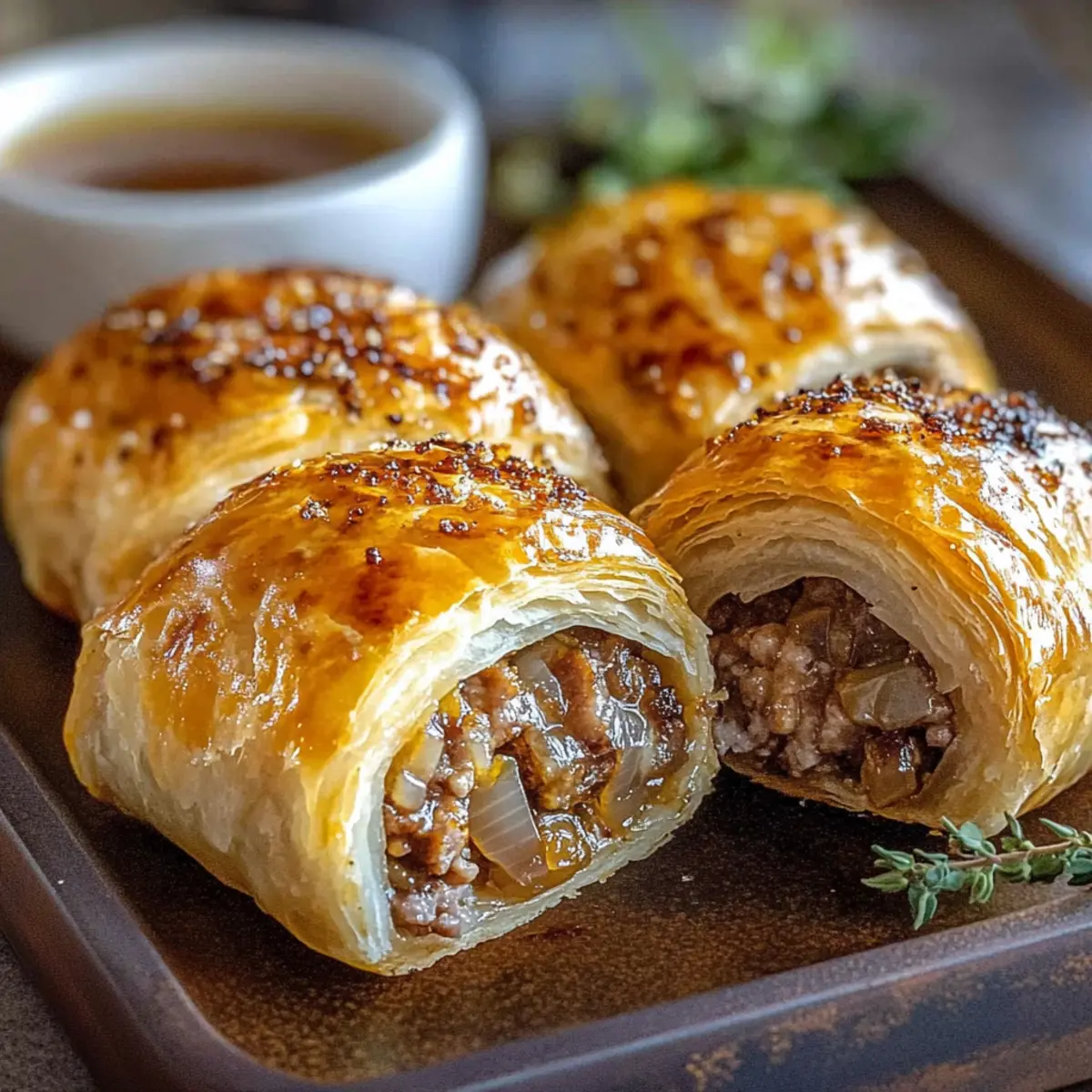 Irresistible Savory French Onion Sausage Rolls: A Comfort Snack