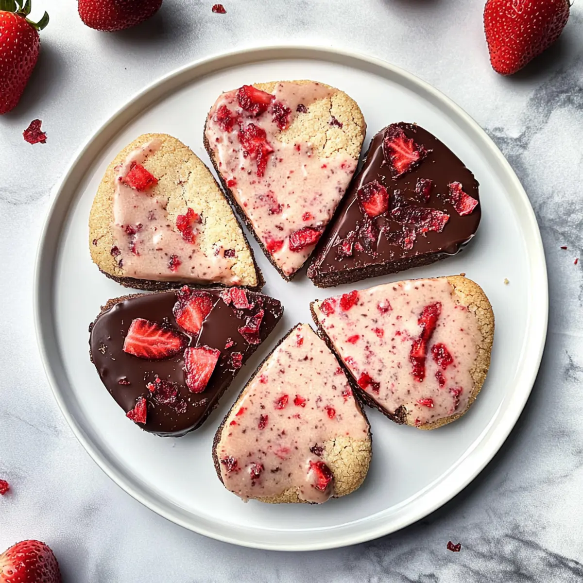 Chocolate Dipped Strawberry Shortbread Cookies: Irresistibly Buttery